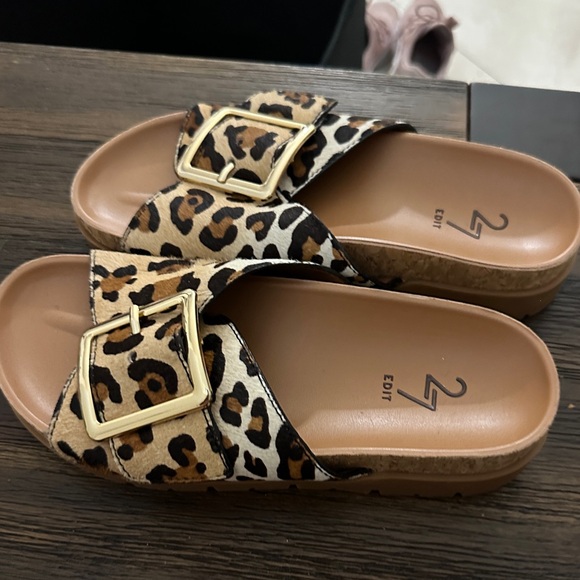 27 EDIT | Shoes | Naturalizer 27 Edit Womens Cheetah Slide Sandal Size ...